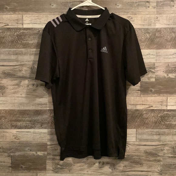 adidas | Shirts | Adidas Mens Polo Black | Poshmark